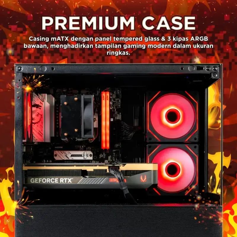 Promo Agres Pyrolite Pc Ryzen 5 5600x Rtx 3050 6gb/ RAM Ddr4 16gb Ssd ...