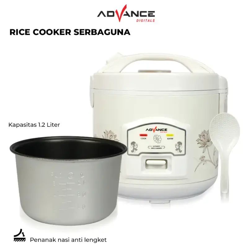 Jual Advance A-12 Rice Cooker Alat Penanak Nasi Kapasitas 1.2liter ...