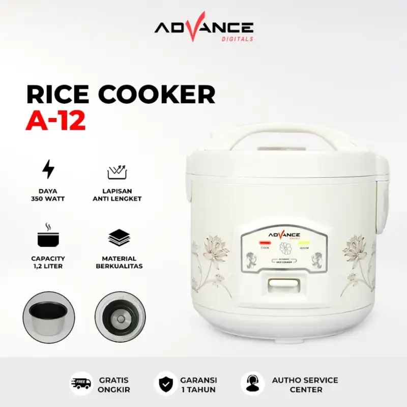 Jual Advance A-12 Rice Cooker Alat Penanak Nasi Kapasitas 1.2liter ...