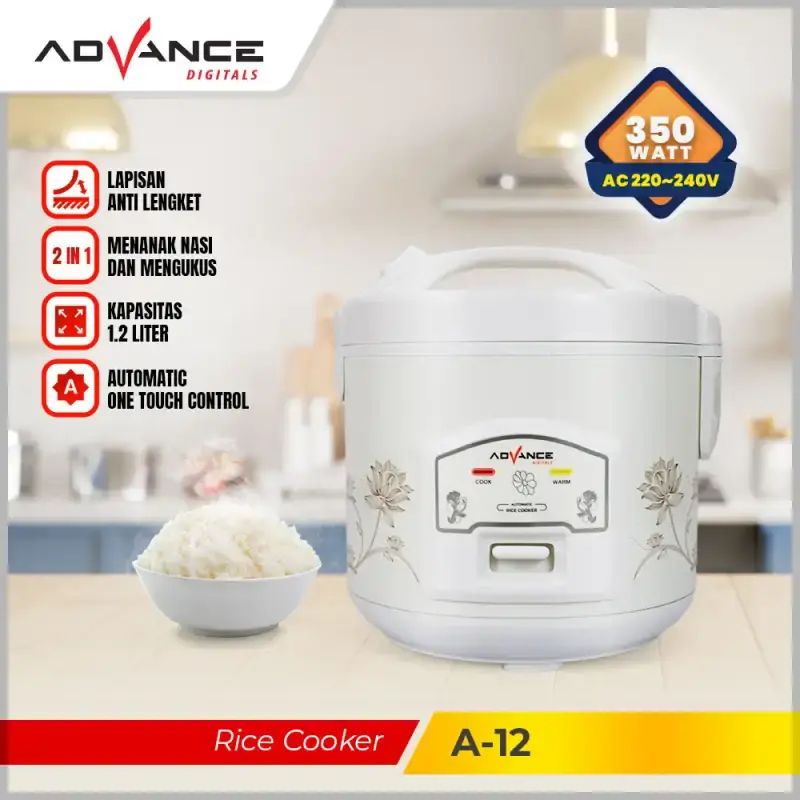 Jual Advance A-12 Rice Cooker Alat Penanak Nasi Kapasitas 1.2liter ...