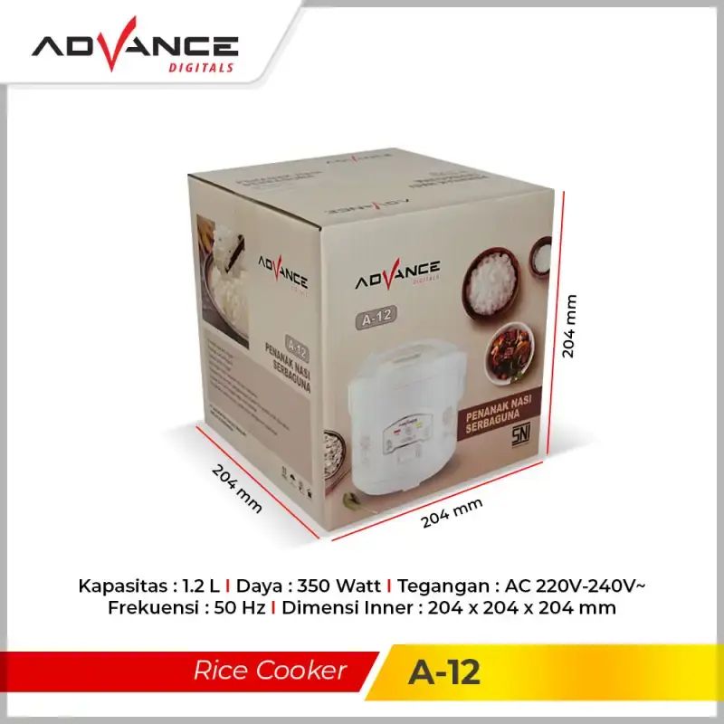 Jual Advance A-12 Rice Cooker Alat Penanak Nasi Kapasitas 1.2liter ...