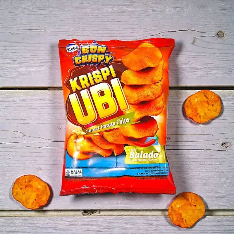 Jual Kobe Bon Crispy Krispi Ubi [1 Renteng Isi 10 X 20g] - Makanan ...