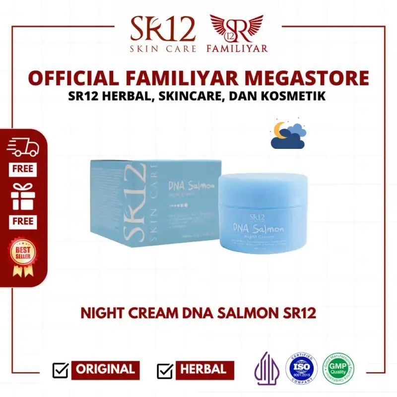 Promo [ecer] Sr12 Dna Salmon Series | Sabun, Day & Night Cream ...