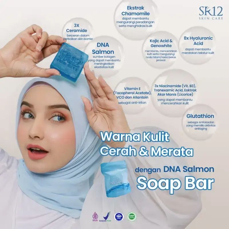 Promo [ecer] Sr12 Dna Salmon Series | Sabun, Day & Night Cream ...