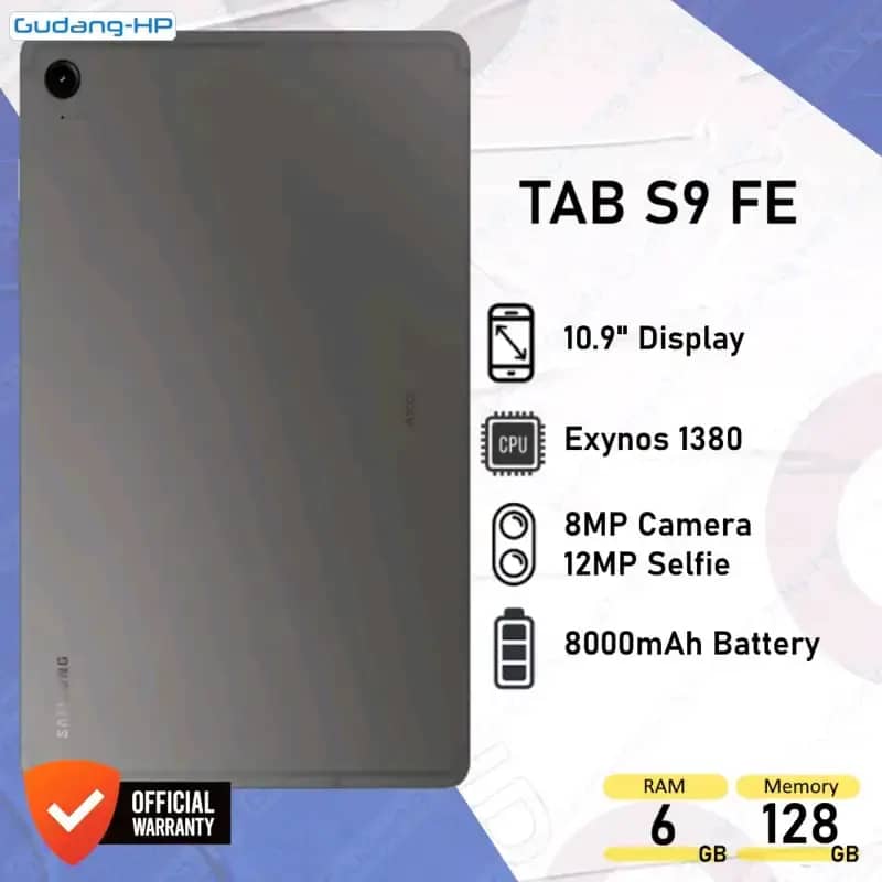 Samsung Tablet S9 Fe 🔥 Harga & Spesifikasi Terbaru Mei 2026