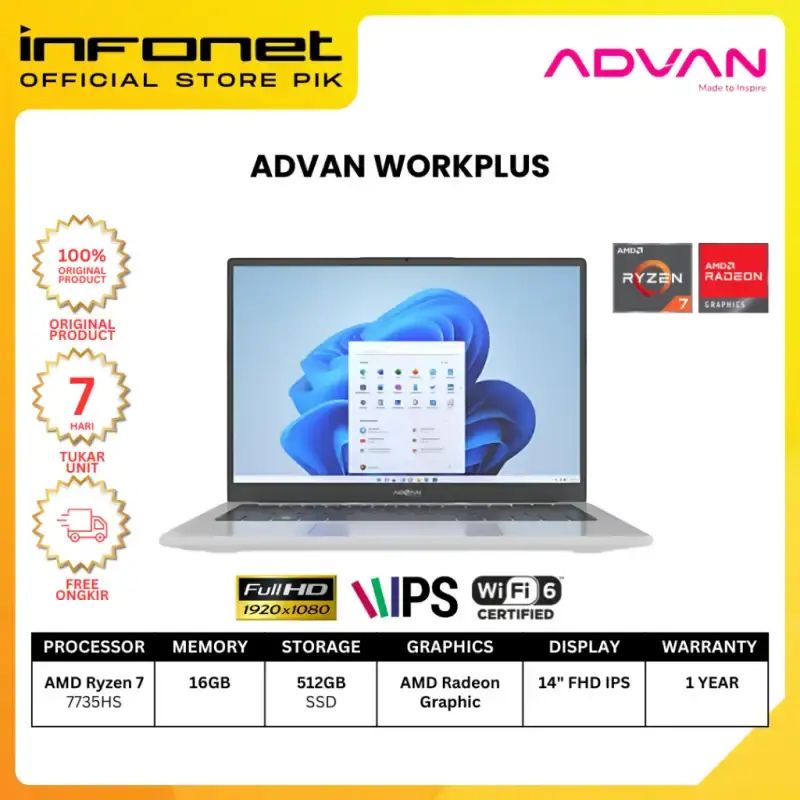 Advan Workplus - 🔥 Harga & Spesifikasi Terbaru Juni 2026