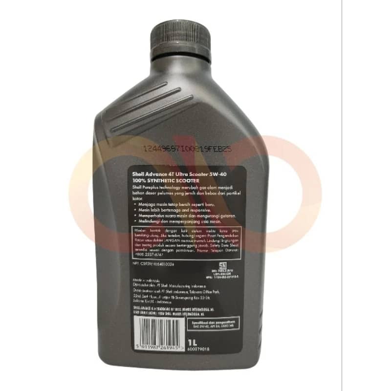 Jual Shell | Oli Motor Matic Advance Ultra Scooter 5w-40 1 Ltr Di ...
