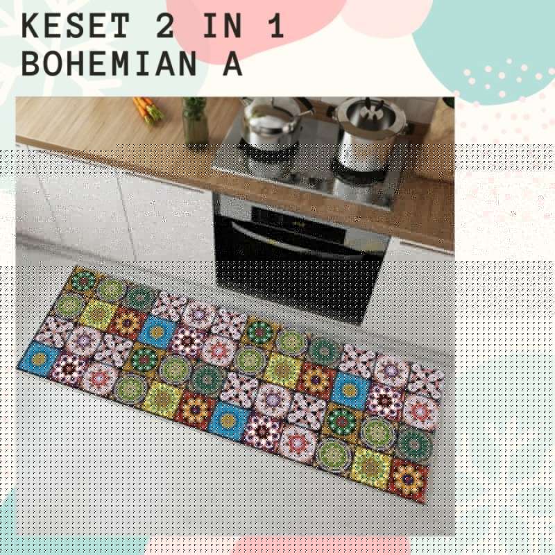 Promo 2 In 1 Kitchen Floor Mat / Keset Alas Lantai Rumah Dapur Anti ...