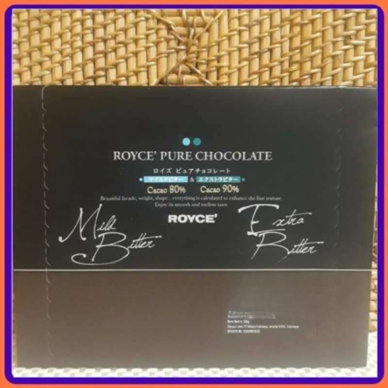 Promo Royce Pure Chocolate Mild Bitter & Extra Bitter 40's Box Diskon ...