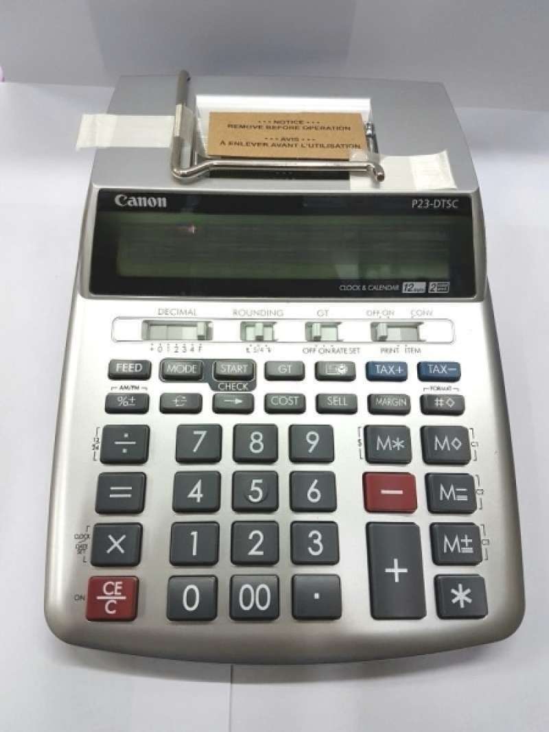 Promo Canon Printing Calculator P23-dtsc - Kalkulator Kasir Printer ...