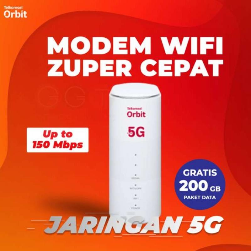 Jual Telkomsel Orbit Turbo 5G Modem Wifi Super Cepat / Modem Orbit 5G ...