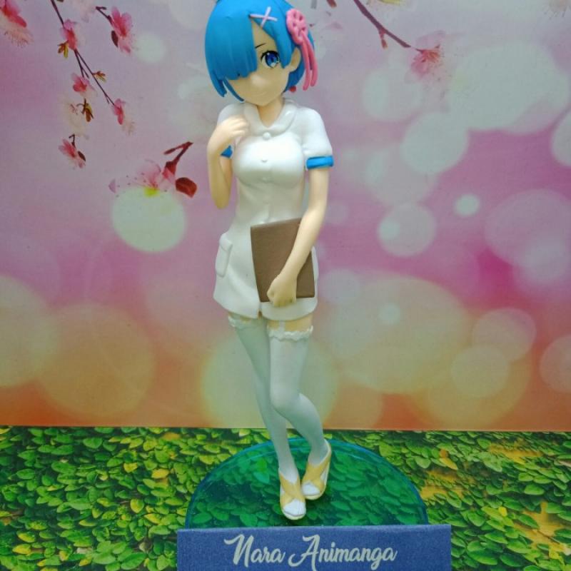 Jual Action Mini Figur Anime Re Zero Ram Rem Emilia Figure Di Seller ...