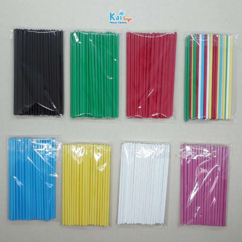 Jual Stik Lolipop 40 Pcs/ Alat Hitung Montessori / Latihan Berhitung ...