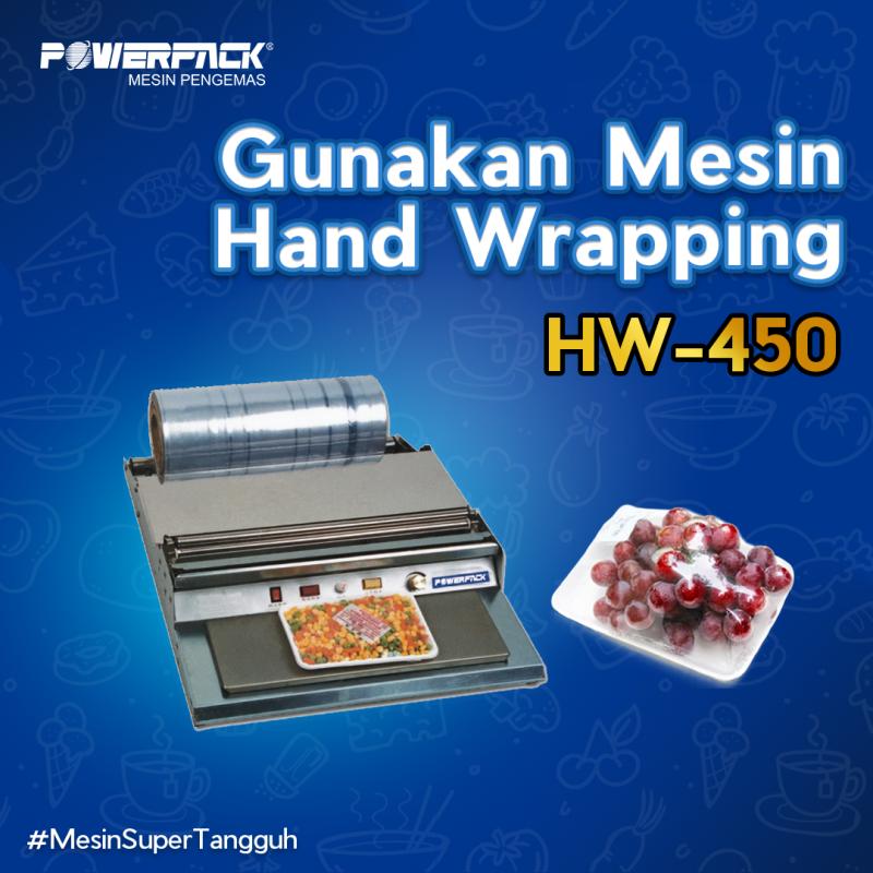 Promo Hand Wrapping Powerpack Hw-450 Mesin Pembungkus Makanan Plastik ...