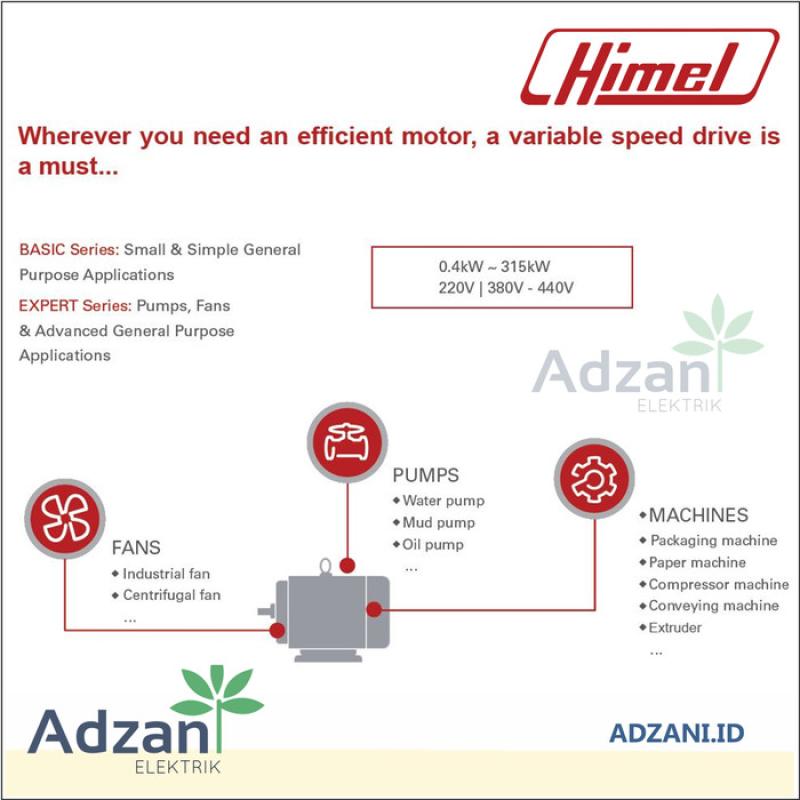 Promo Vsd Inverter Himel 2.2kw Havba 220v 1p Variable Speed Drive Vfd ...