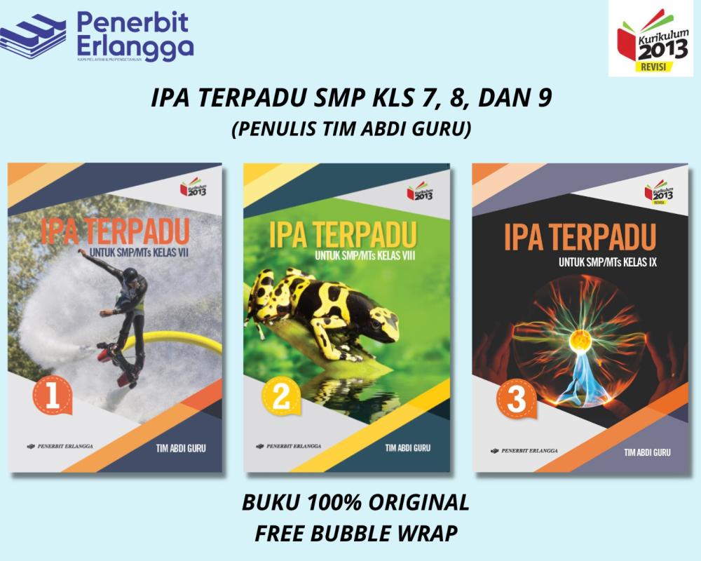 Promo Buku Ipa Terpadu Kelas 7,8,9 Erlangga Diskon 25% Di Seller ...