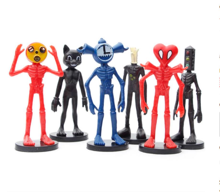 Promo SIREN HEAD HORROR ACTION FIGURE SET 6 LAMP HEAD - TOCKO99 - Set 6 ...