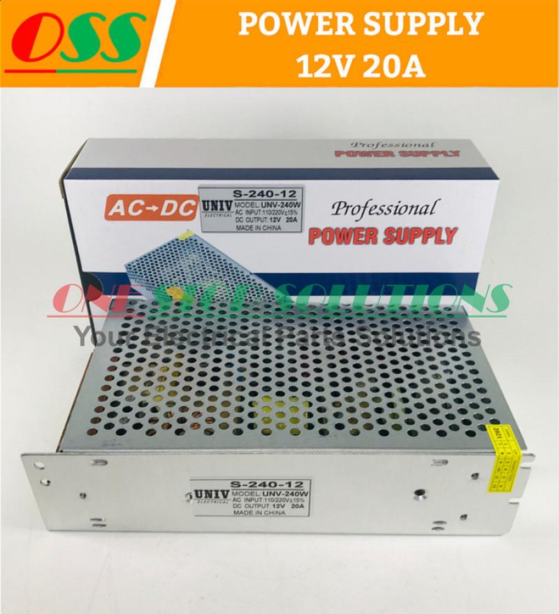 Promo Power Supply 12v 20a / Psu 12v 20a Smps Trafo Switching Power ...