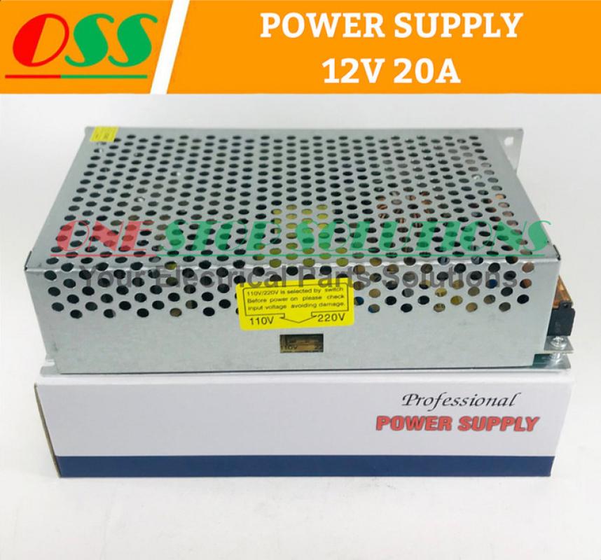 Promo Power Supply 12v 20a / Psu 12v 20a Smps Trafo Switching Power ...