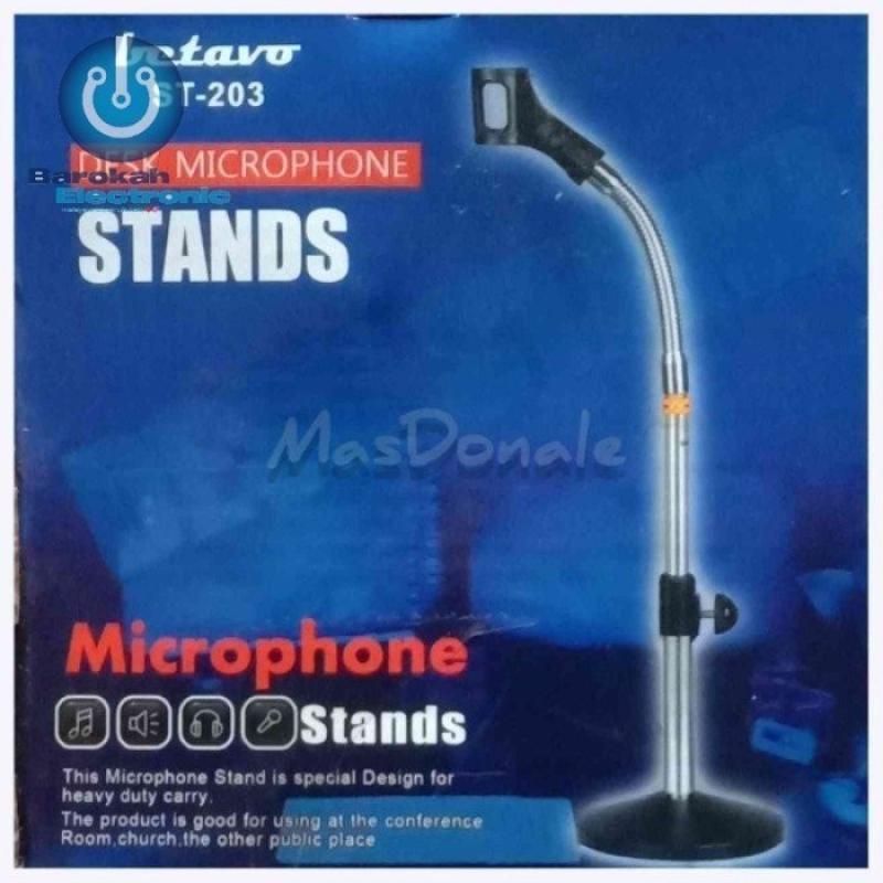 Promo Stand Mic Meja Mimbar Spiral Bahan Besi Betavo ST 203 COD Diskon 9% di Seller ...