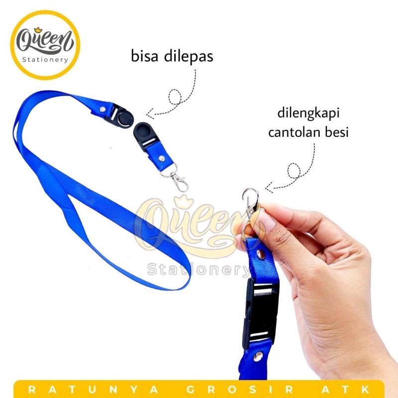 Jual 5 Pcs Tali ID Card 2cm + Stopper Non Merk - Lanyard Gantungan ...