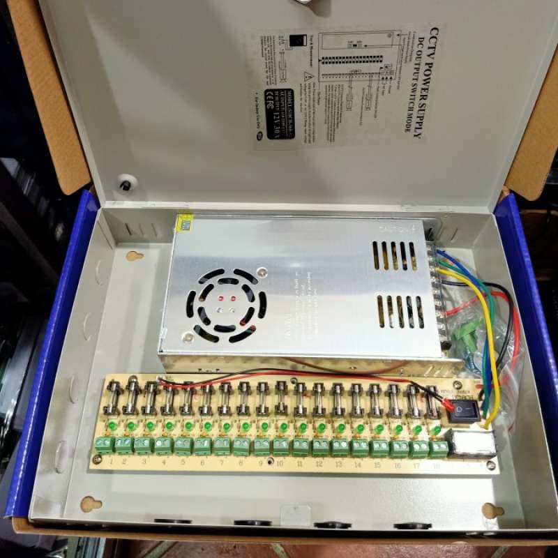 Promo Power Supply CCTV Central Box 30A 12V / Panel Box 12V/30A AC to ...
