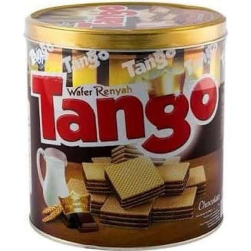 Jual Wafer Tango kaleng 350 gr coklat 1 dus isi 6 Kue kaleng tango new ...