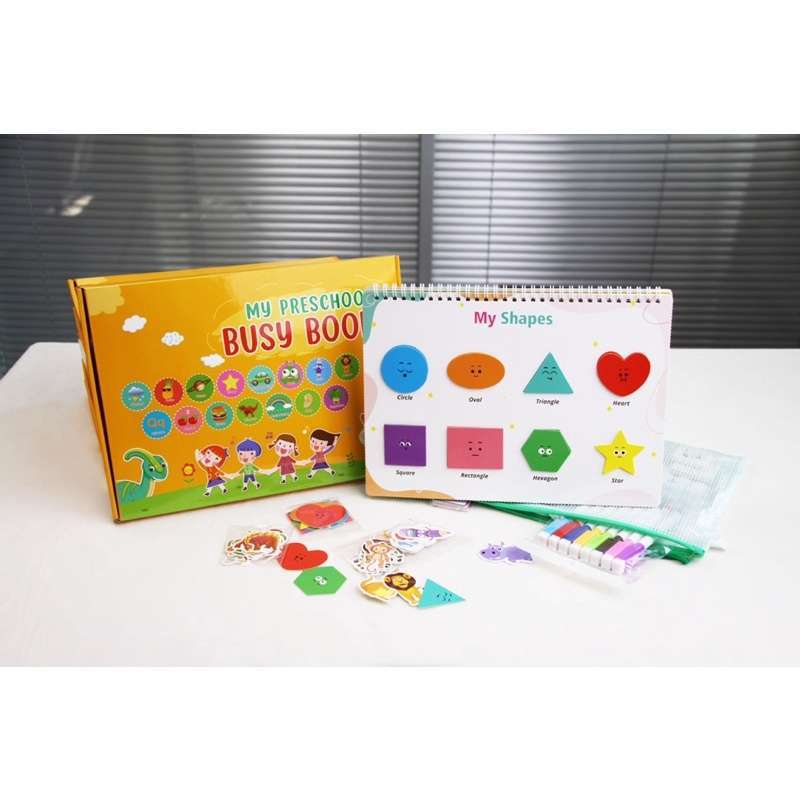Jual Pre School Busy Book Velcro Set Colour Pen Wipe And Clean | Buku ...