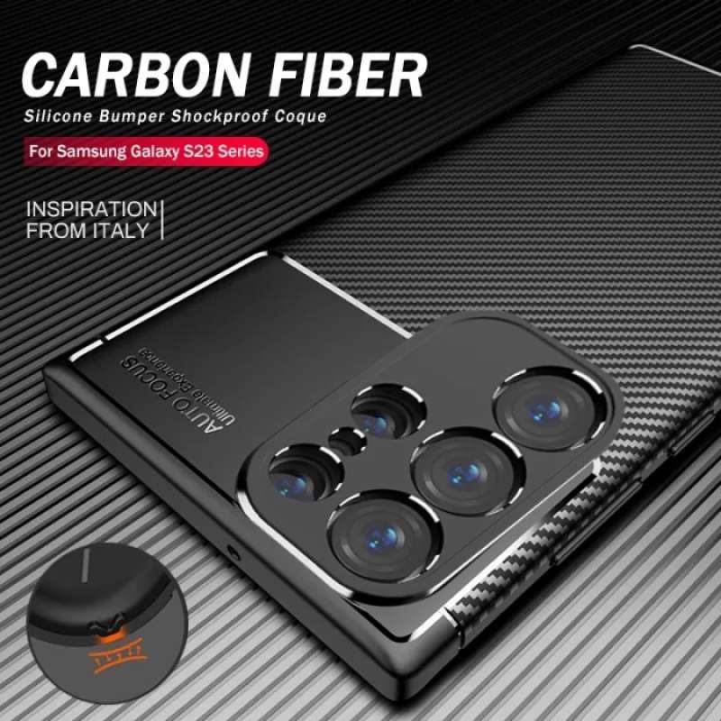 Jual SAMSUNG S23 PLUS S23 ULTRA CASE FULL CARBON FIBER AUTOFOCUS ANTISHOCK di Seller Crimson ...