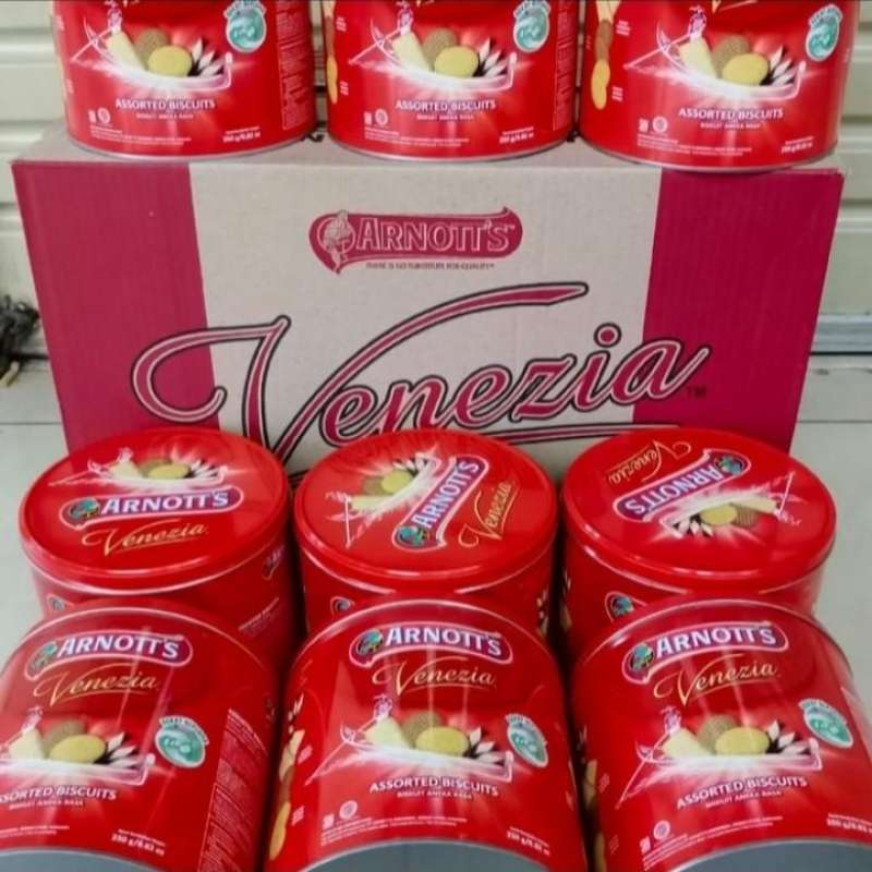 Promo Arnotts Venezia Biskuit Kaleng Bulat/venezia Arnotts Biskuit ...