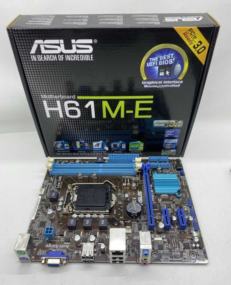 Promo Motherboard Asus H61 Me Lga 1155 Diskon 23% Di Seller Ulita Store ...