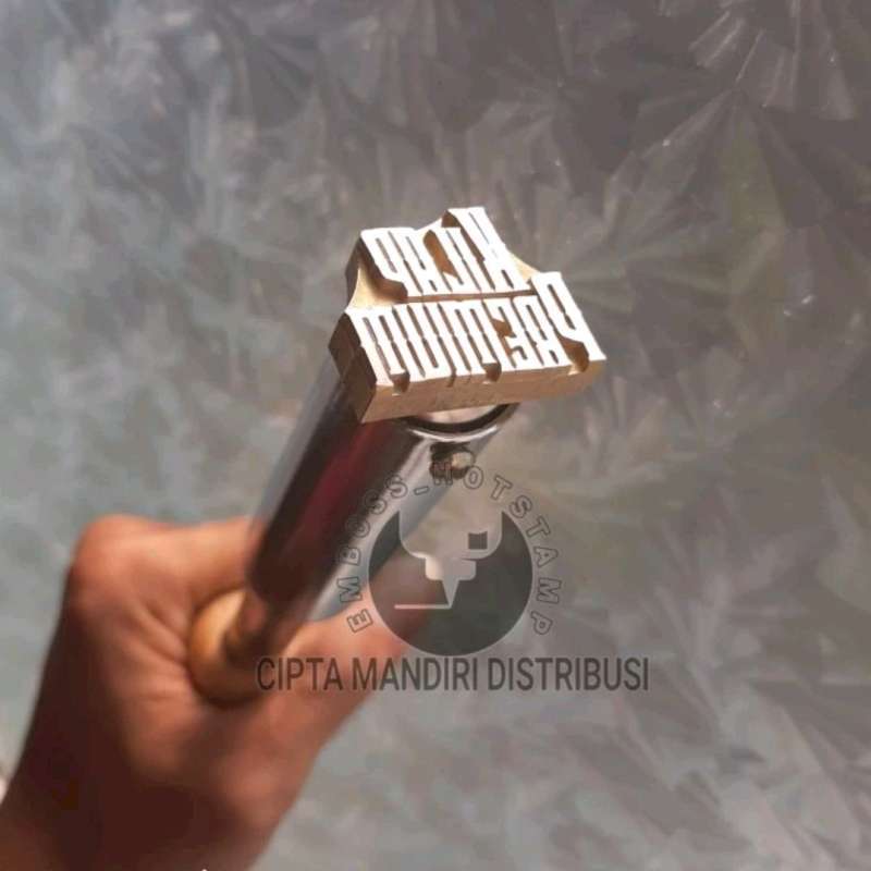 Jual Leather Stamp CNC stempel branding untuk produk kulit logo custom ...
