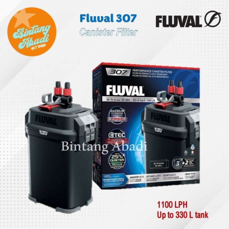 Promo Canister Fluval 307 Canister Filter 1150LPH Filter Canister ...