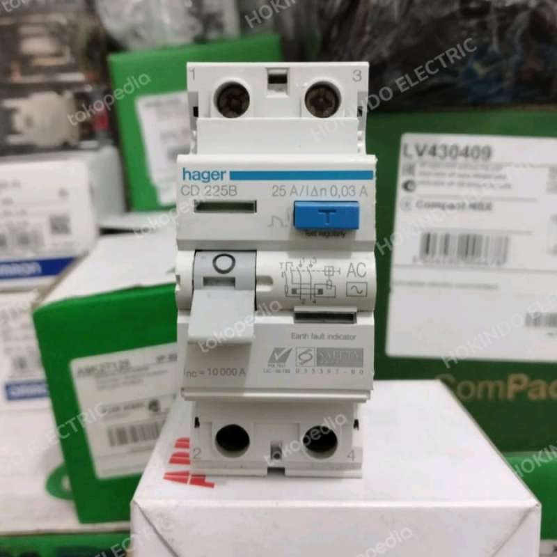 Jual ELCB / RCCB HAGER 2P 25A 30mA CD225B ELCB HAGER 2P 25A 30mA ORIGINAL di Seller Listrica ...