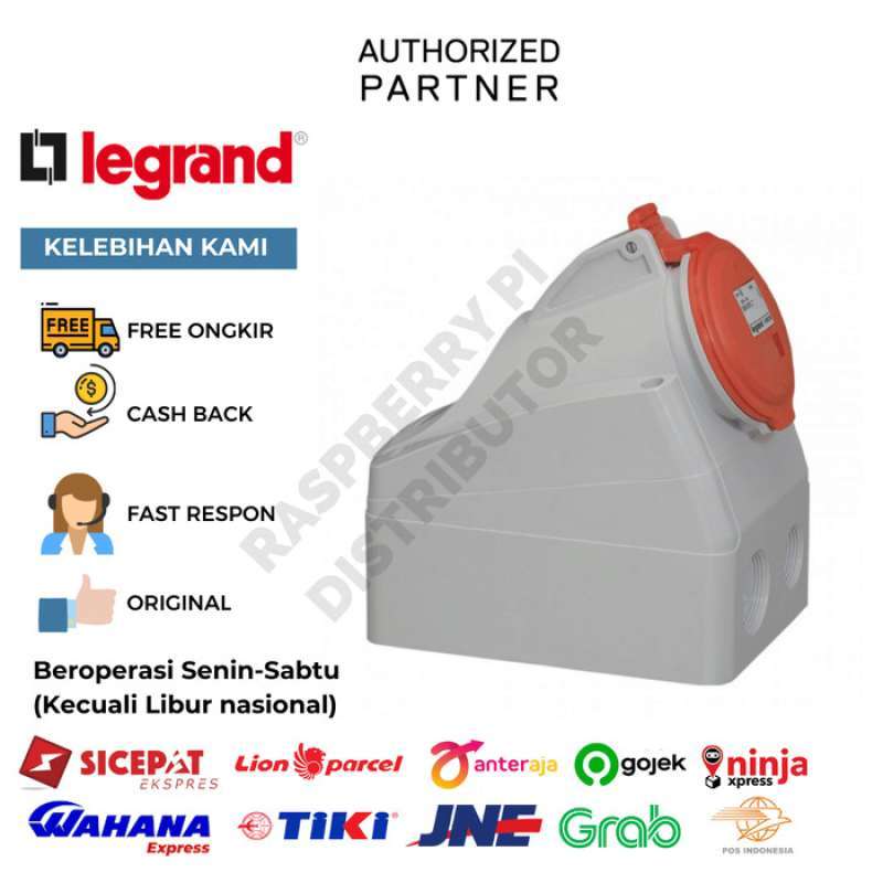 Promo Legrand 555158 Surface Mounting Socket 3P+E 16A IP44 Tempra Pro ...