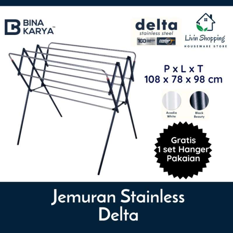 Jual Jemuran Handuk / Jemuran Baju Stainless Tipe Delta Bina Karya Di ...