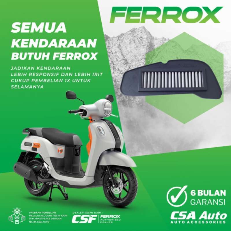 Promo Filter Udara Ferrox Yamaha Fazzio Diskon 12% di Seller Pusat Helm ...