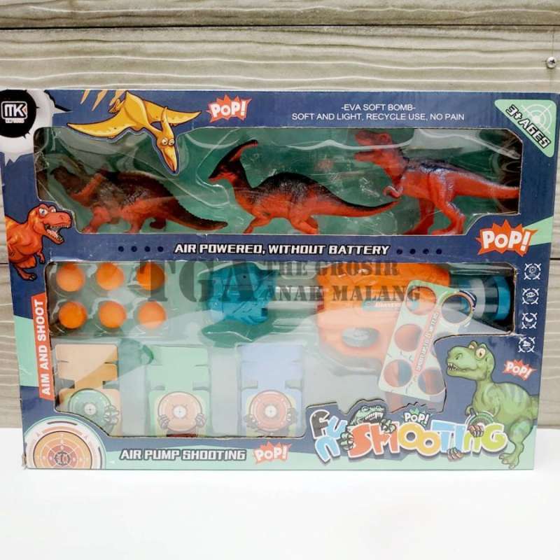 Jual Fun Shooting Pop Dinosaurs Tembak Angin Bola Papan Dino Dinosaurus ...