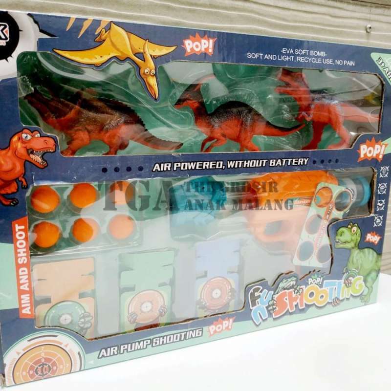 Jual Fun Shooting Pop Dinosaurs Tembak Angin Bola Papan Dino Dinosaurus ...