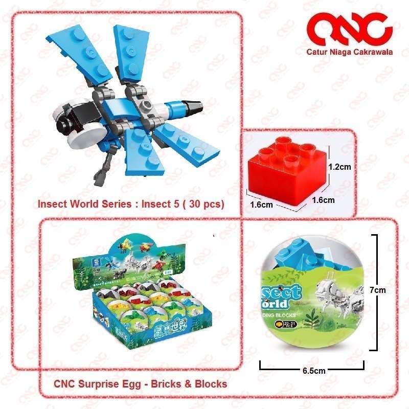 Jual Cnc Surprise Egg Bricks & Blocks - Insect World Series , Lego ...