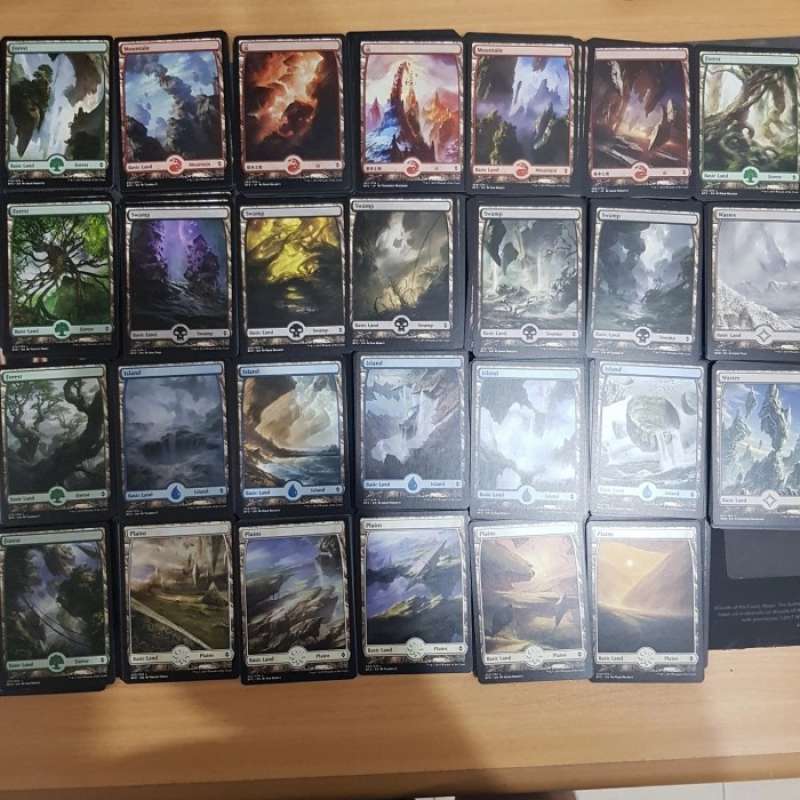 Jual Full Art Basic Land Bfz Mtg (full Set 27 Pcs) Di Seller Hamra ...