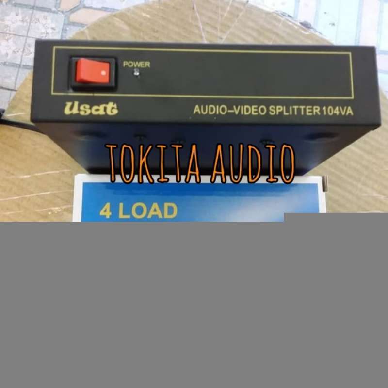Jual Spliter Av Amp 4 Load 3 Rca 1 Input 4 Output Usat Splitter Video