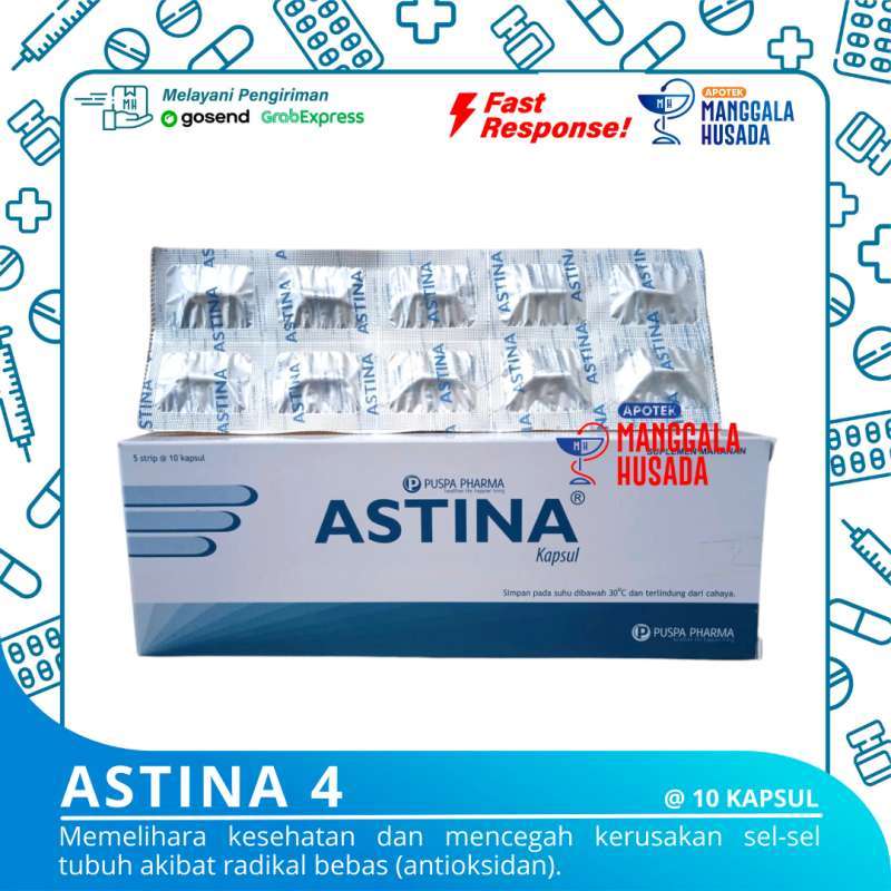 Jual ASTINA 4 MG PER STRIP @ 10 KAPSUL di Seller APOTEK MANGGALA HUSADA ...