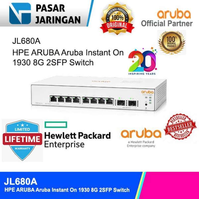 Promo HPE ARUBA Aruba Instant On 1930 8G 2SFP Switch JL680A Diskon 23% ...