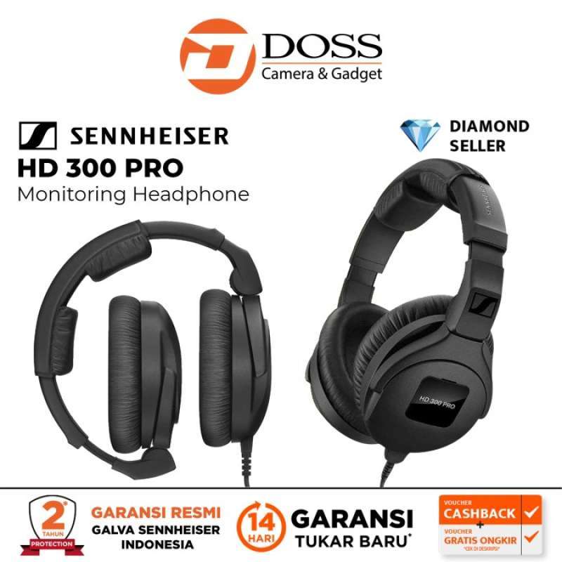 Promo Sennheiser HD 300 PRO Professional Monitoring Headphone Diskon 23 ...