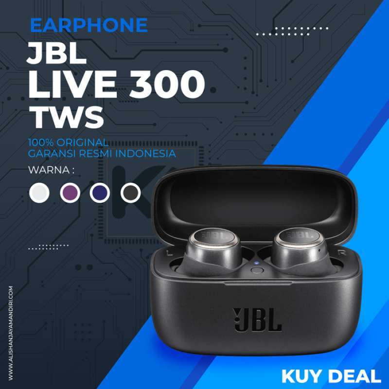 Promo JBL LIVE 300 TWS ORIGINAL GARANSI RESMI IMS 1 Tahun Diskon 23% di ...