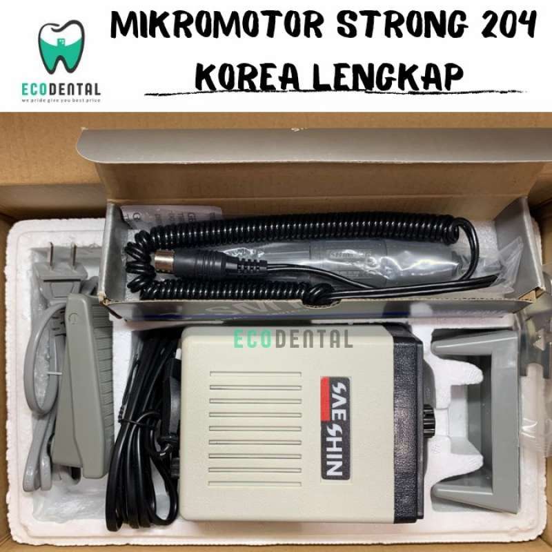 Promo Mikromotor Mikromotor Strong 204 Saeshin Dengan Handpiece Lab ...