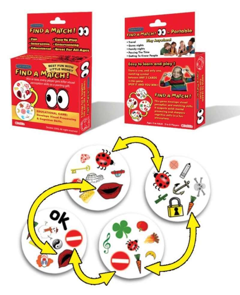 Promo Kartu Permainan Find A Match a.k.a Dobble / Spot it - Card Game ...