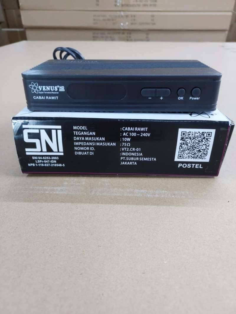 Jual Receiver Venus Set Top Box Dvb T2 Cabai Rawit Tv Digital Full Hdmi ...