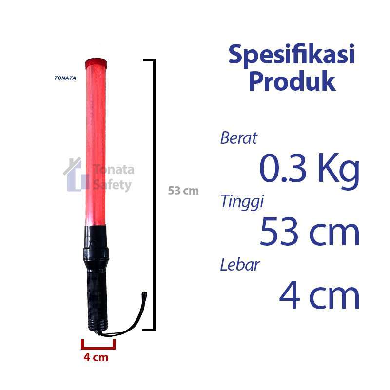 Jual Tongkat Lalu Lintas 53 Cm / Lampu Lalin Polisi / Stick Warning ...